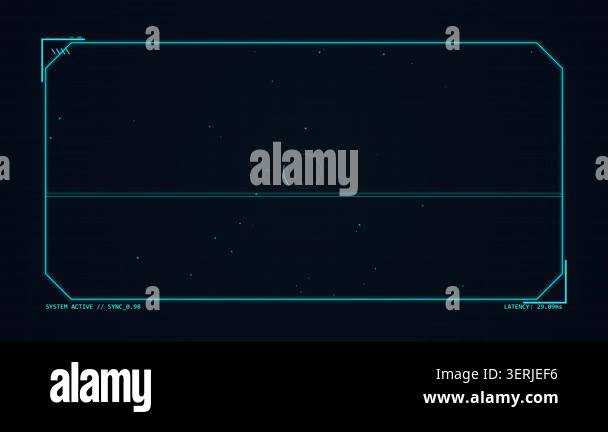 Futuristic HUD video frame interface with digital telemetry data Stock ...