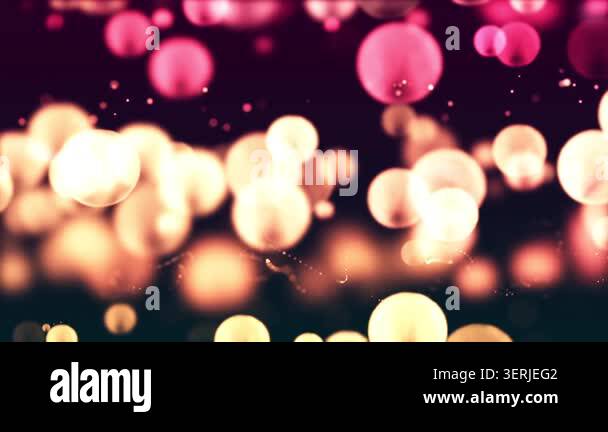 abstract background with bokeh defocused lights and copy space Stock ...