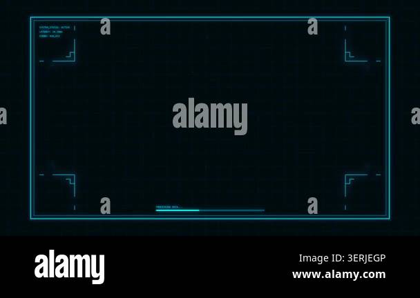 Futuristic HUD frame Interface Overlay Stock Video Footage - Alamy