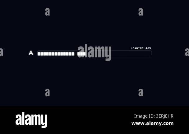 Cyberpunk loading HUD bar animation Stock Video Footage - Alamy