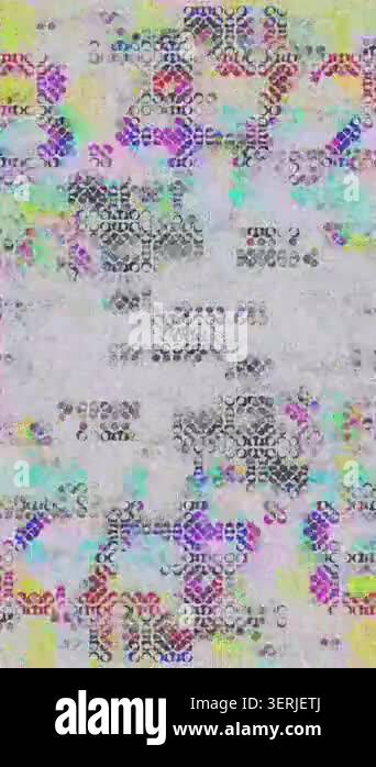 4k static analog glitch effect, screen damaged, dead display monitor ...