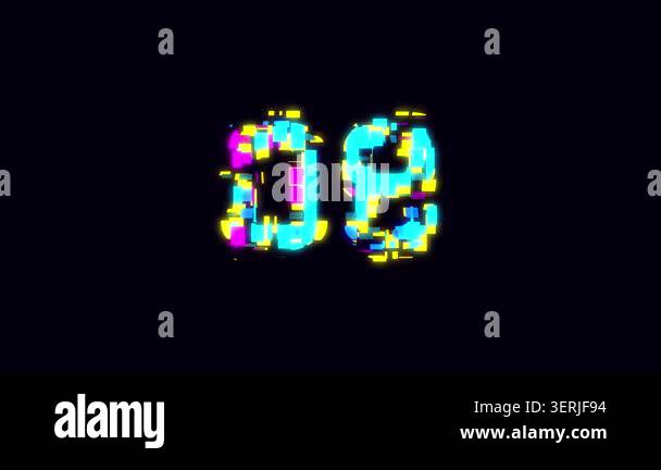 3 d number made of light with glowing neon effect Stock Video Footage ...