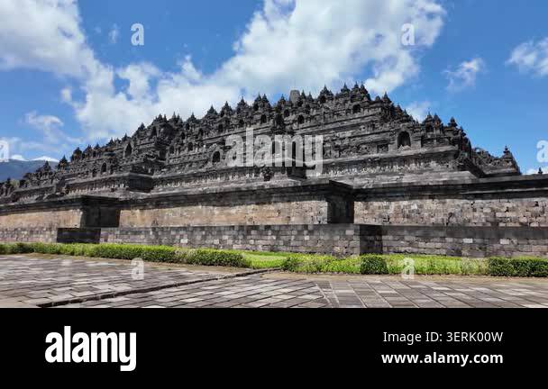 scenic view of borobodur temple on Java Island Stock Video Footage - Alamy