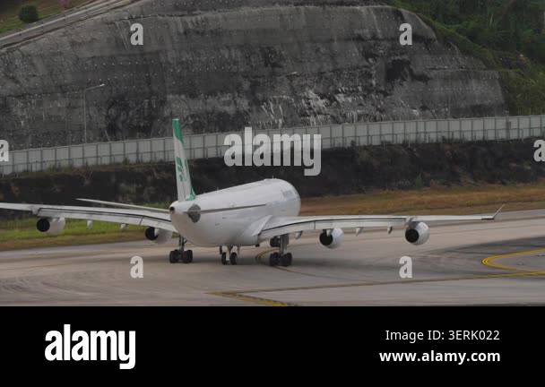 PHUKET, THAILAND - FEBRUARY 25, 2025: Mahan Air Airbus A340-300 with ...