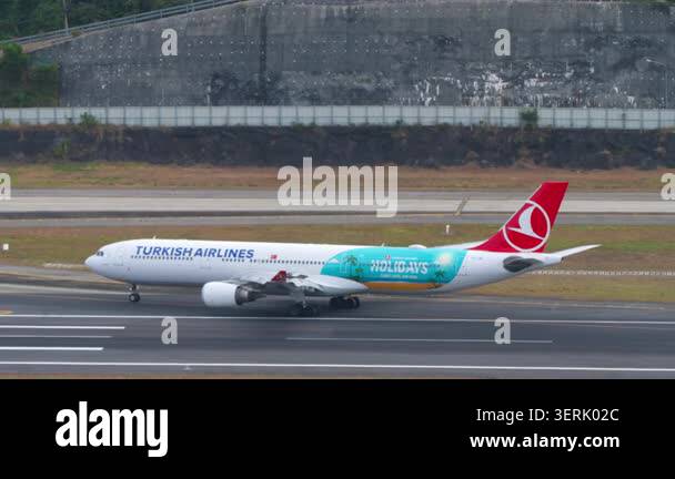 PHUKET, THAILAND - FEBRUARY 13, 2026: Turkish Airlines Airbus A330-300 ...