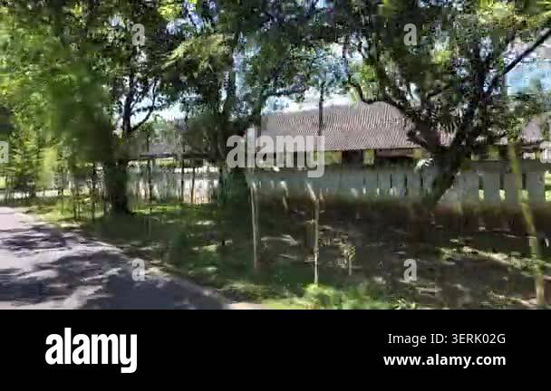 car ride along borobodur temple complex on Java Stock Video Footage - Alamy
