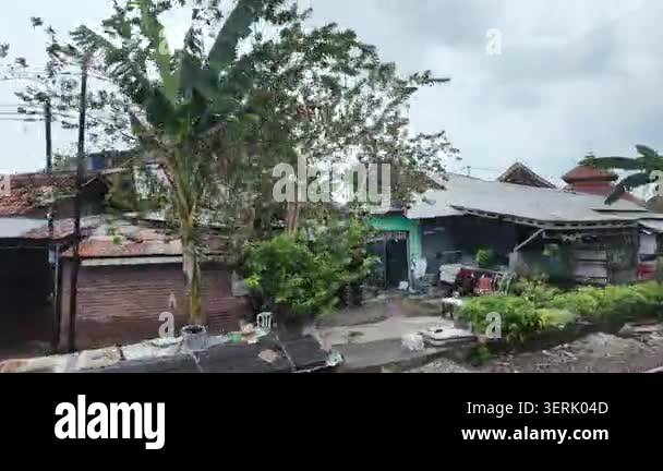 Train ride through landscapes on Java Island Stock Video Footage - Alamy