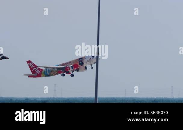 KUALA LUMPUR, MALAYSIA - MARCH 11, 2026: An AirAsia Airbus A320-200 ...