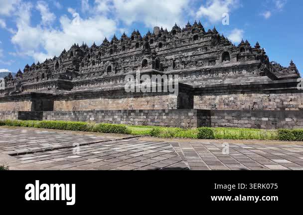 scenic view of borobodur temple on Java Island Stock Video Footage - Alamy