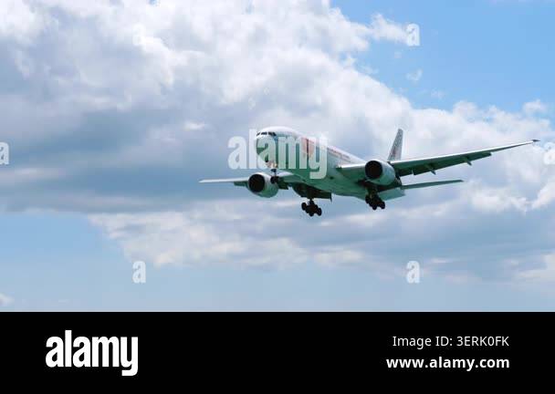 PHUKET, THAILAND - MARCH 10, 2025: A Red Wings Boeing 777-200ER ...