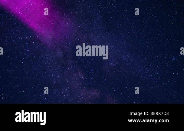 Galactic Dreams Milky Way and Aurora Loop Stock Video Footage - Alamy