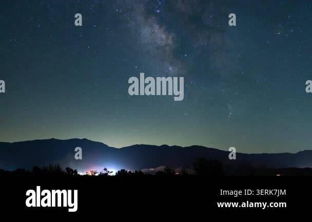 Astrophotography Milky Way Galaxy 35mm Southeast Sky Tilt Up Over ...