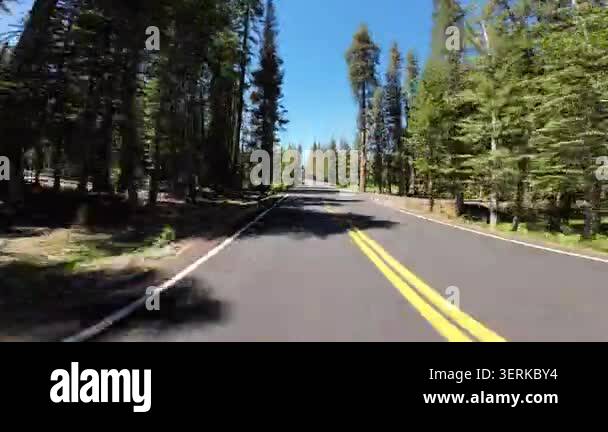 Lassen Volcanic Wildfire Damage Area Rear View 02 Driving Plates of ...