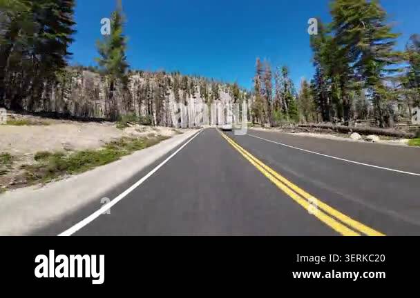 Lassen Volcanic Wildfire Damage Area Rear View 06 Driving Plates of ...