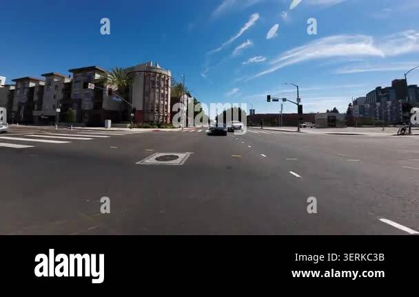 Los Angeles Downtown Alameda St Northbound 01 Rear View at 1st St ...