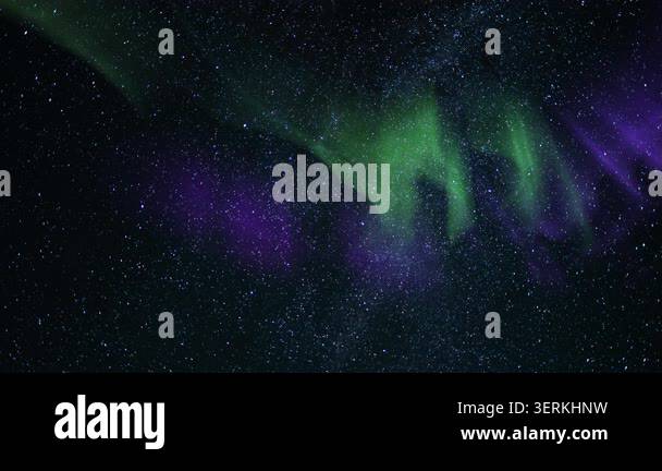 Milky Way Majesty and Aurora Magic Loop Stock Video Footage - Alamy