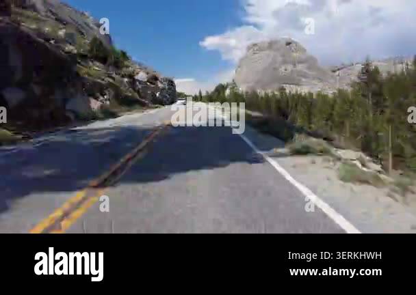 Hyperlapse Driving of Yosemite Tioga Road 04 Tenaya Lake Sierra Nevada ...