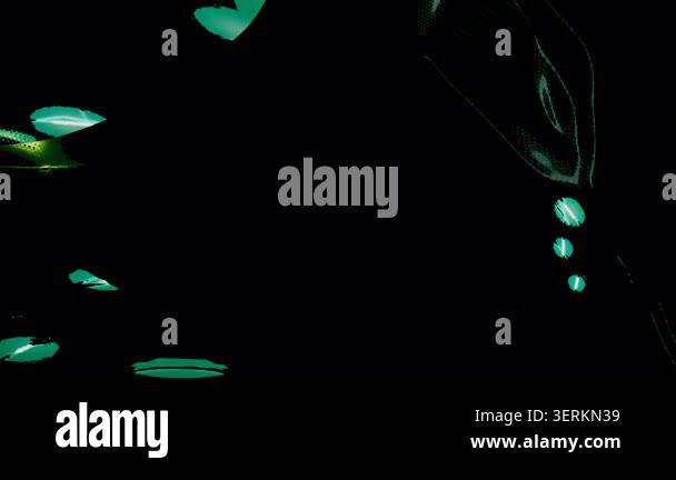 Starting deep inside the bioluminescent veins, the camera rapidly pulls ...