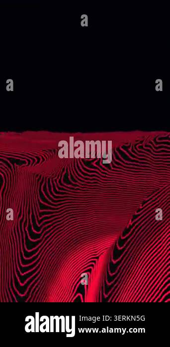 A seamless looping 3D animation featuring an abstract metallic canyon ...