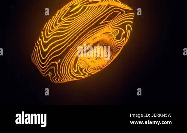 A seamless looping 3D animation featuring an abstract metallic canyon ...