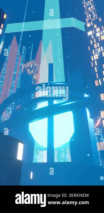 Conceptual 3D animation: Straight upward lift revealing dense layers of ...