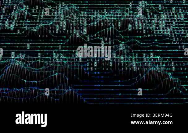 Abstract futuristic infographics 3D with lines connecting circles big ...