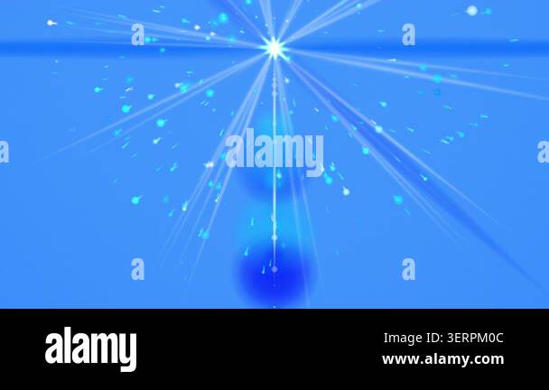 High-quality seamless loop video featuring dynamic particle flares in ...