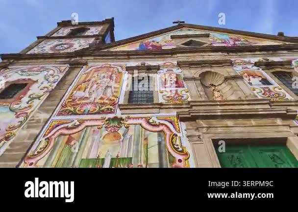 Ovar, Portugal - June 16 2026: A side-angled view of the facade of the ...