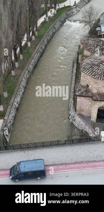 The Hamam Turkish bath of Tetovo on the banks of the Pena River ...