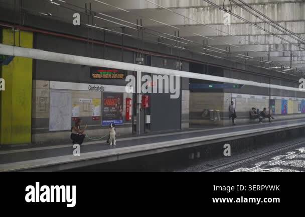 October 25, 2023. Roma, Italy. Garbatella is station on Line B of Rome ...