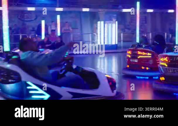 May 1, 2026. Munich, Germany. Bumping and crashing dodgems at Munich ...