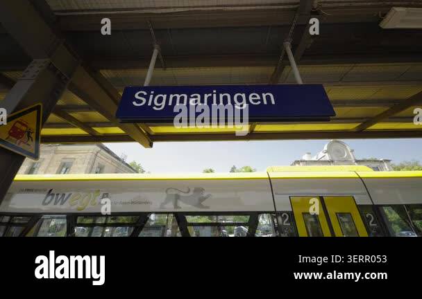 May 21, 2026. Sigmaringen, Germany. bwegt regional train at Sigmaringen ...
