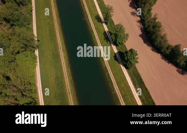 Sustainable power infrastructure on the river Iller captured via drone ...