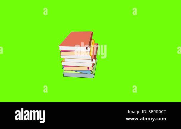 Back To School 2D flat Animation Elements, educational Supplies Icon ...