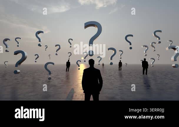 Question mark Direction selection and future goals Stock Video Footage ...