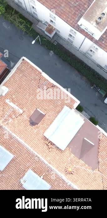 Aerial view of the historically and culturally rich city, top view of ...