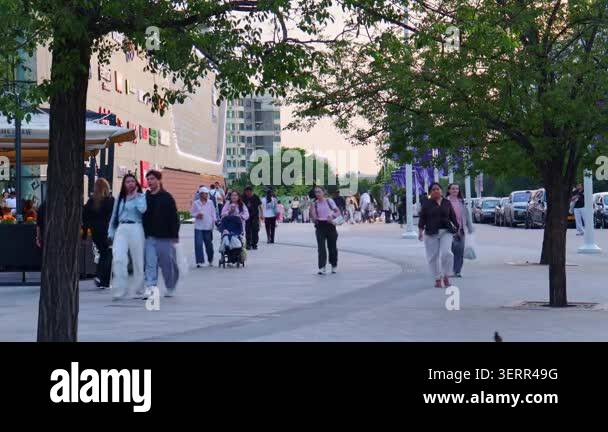 Almaty City Kazakhstan. 19 May 2026. Dostyk Avenue, Modern Dostyk Plaza ...
