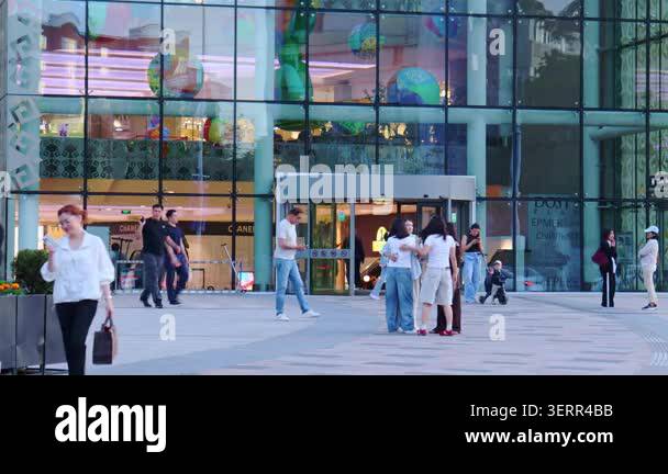 Almaty City Kazakhstan. 19 May 2026. Dostyk Avenue, Modern Dostyk Plaza ...