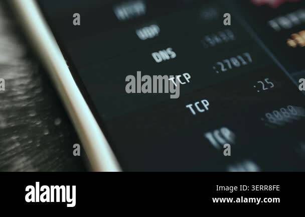 Network protocol information, network scanning tools Stock Video ...