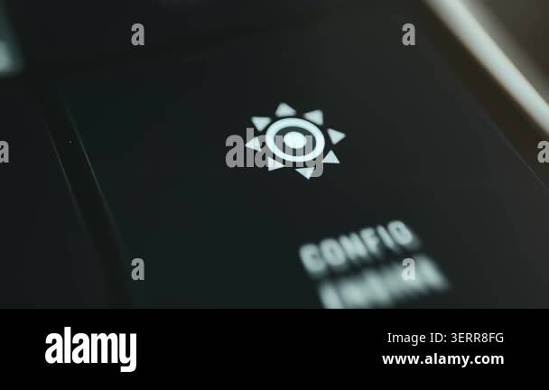 Config Engine option featuring a gear icon Stock Video Footage - Alamy