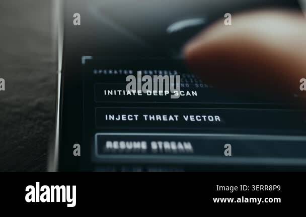 Option Initiate Deep Scan is being selected Stock Video Footage - Alamy