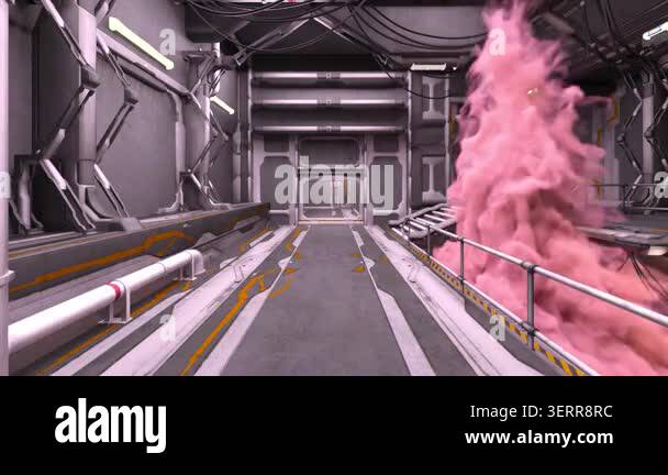 3D rendering of the aisle Stock Video Footage - Alamy