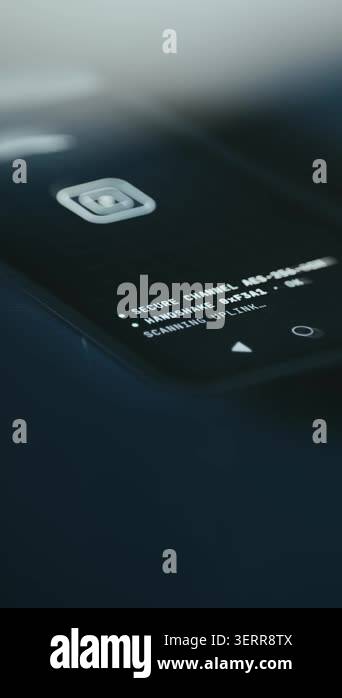 Data transmission process displayed on phone screen Stock Video Footage ...