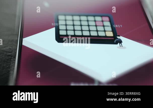 Grid displaying a pattern of colored cells representing safe and unsafe ...