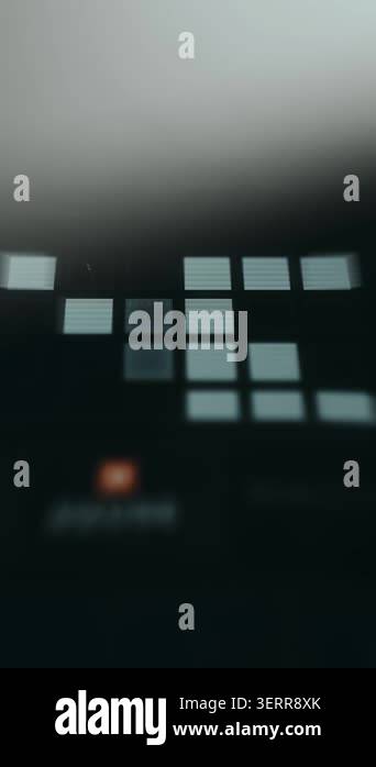 Grid layout with square blocks that light up randomly Stock Video ...