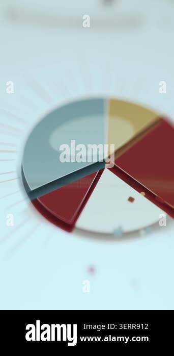 Interactive Pie Chart with 5 Asset Segments Stock Video Footage - Alamy