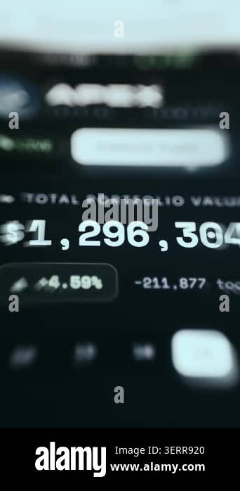 Total investment portfolio worth 1.2M USD Stock Video Footage - Alamy