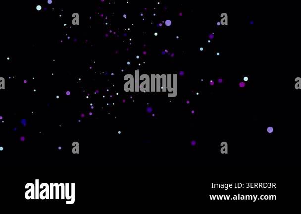 Abstract loopable animation of purple, blue, and magenta bokeh ...