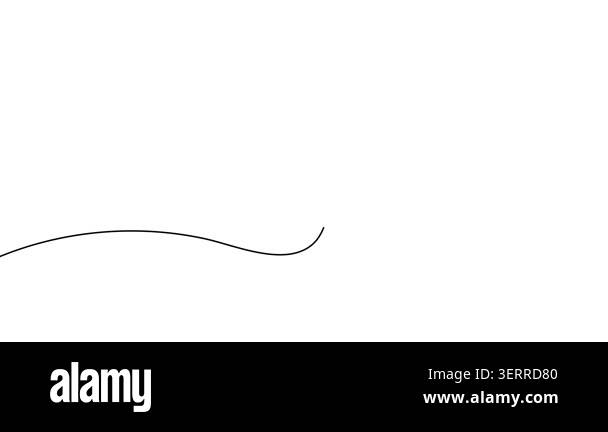 Self-drawing one line art of sun umbrella representing vacation Stock ...