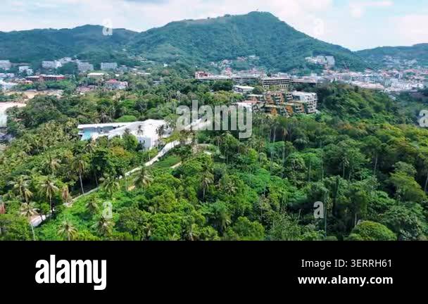Dramatic tropical jungle mountain coast southern Phuket Thailand Stock ...